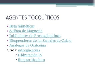 Tocolisis | PPTX