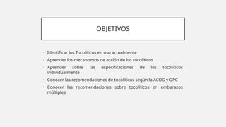 FARMACOS PARA INHIBICIÓN DE LA CONTRACCION UTERINA- ARANZA.pptx