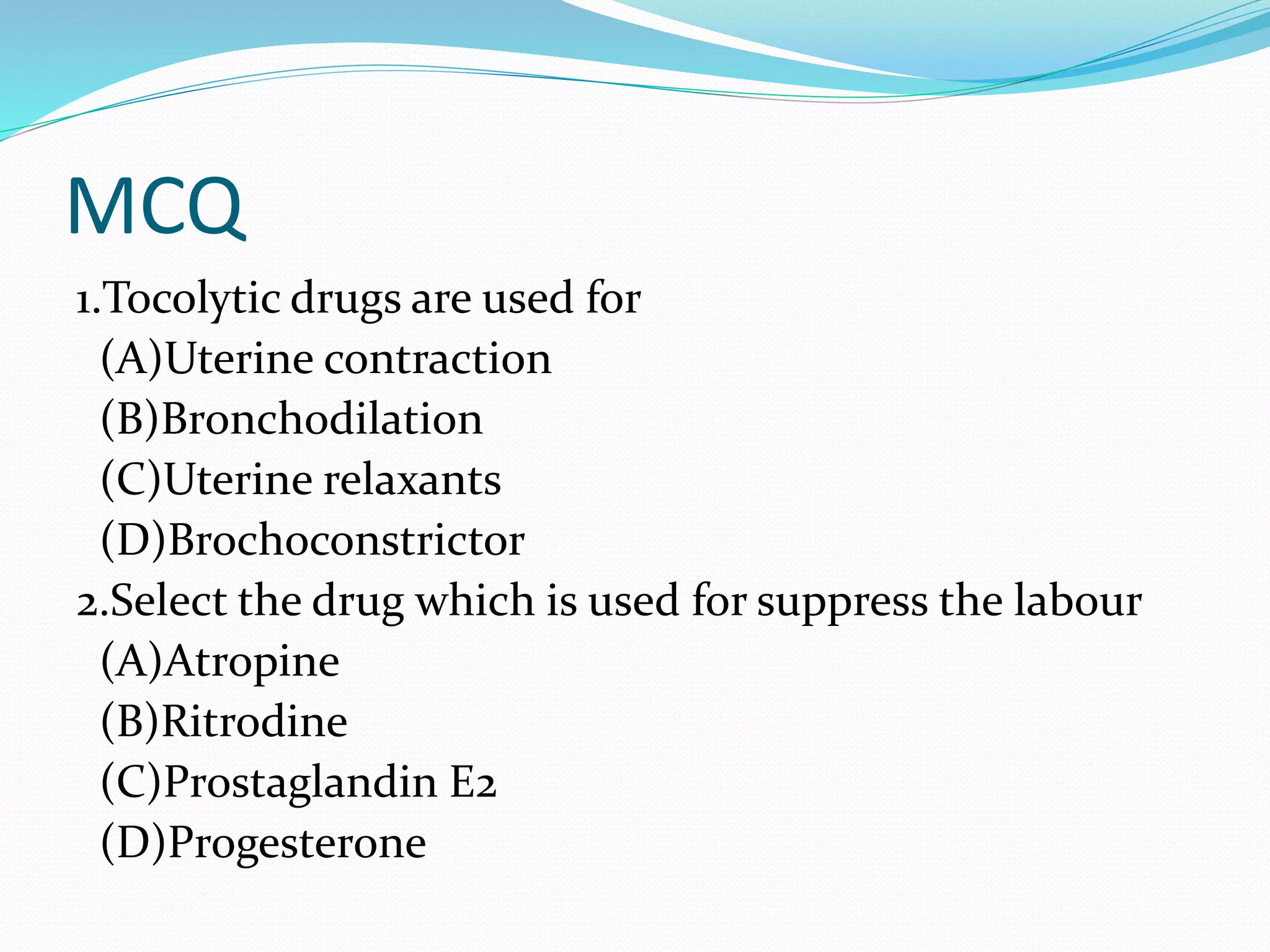 TOCOLYTIC AGENT.pptx