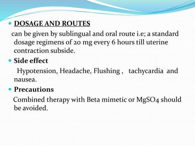 TOCOLYTIC AGENT.pptx | Pregnancy | Reproductive Health