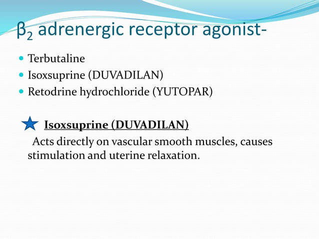 TOCOLYTIC AGENT.pptx | Pregnancy | Reproductive Health