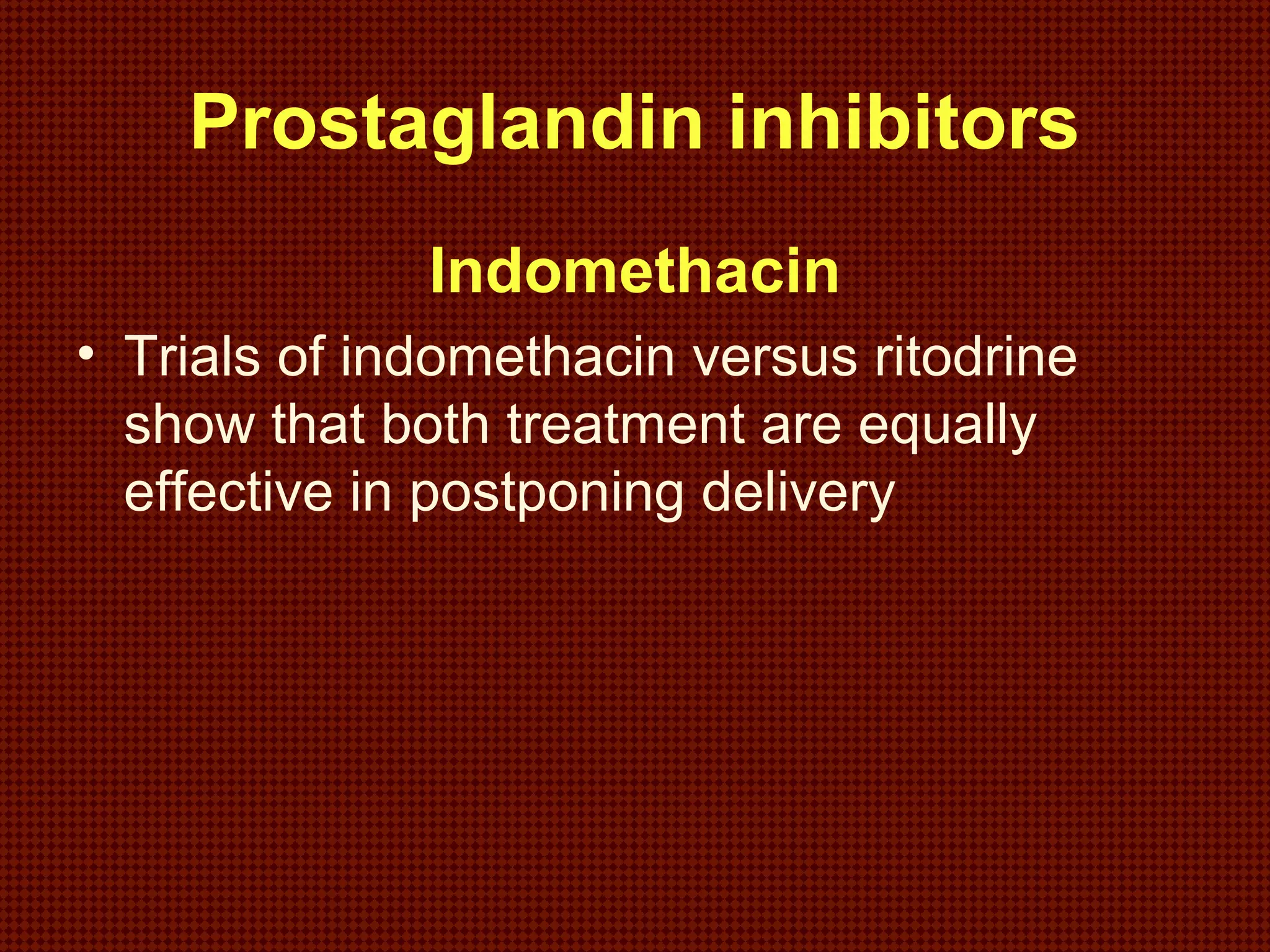 Tocolytic drug | PPT