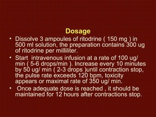 Tocolytic drug | PPT