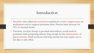 Tocolytic Drugs.pptx