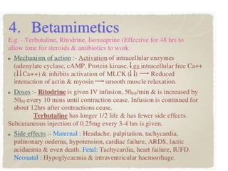 Tocolytics medicines in Obstetrics and gynpptx | PPTX