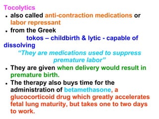 Tocolytics Uterus relaxants | PPT
