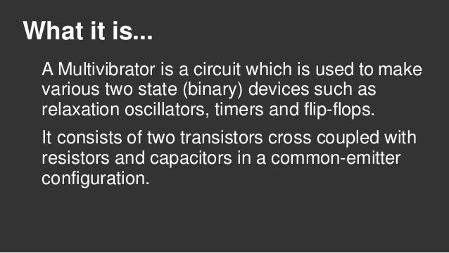 To construct and study the wave forms at the base and collectors of ...