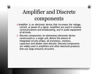 To construct the operational amplifier by using discrete components and ...