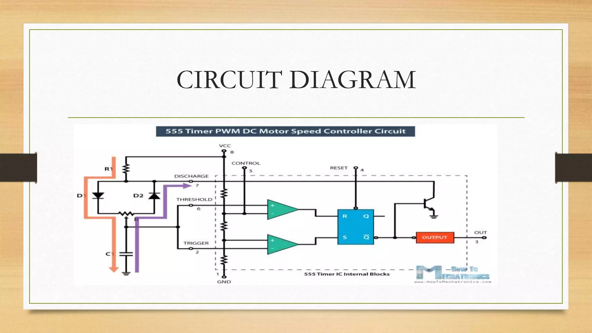 To control the pwm dc motor using ic555 timer | PPT