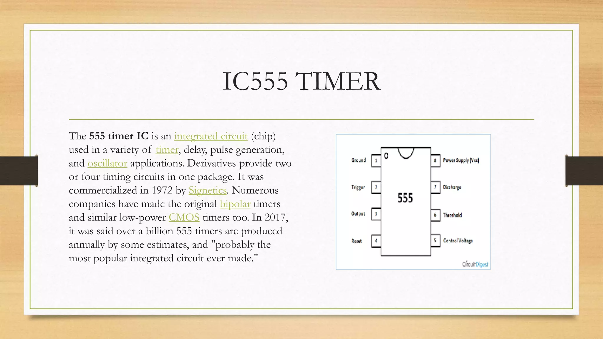 To control the pwm dc motor using ic555 timer | PPT