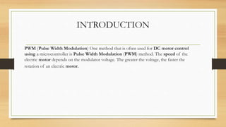 To control the pwm dc motor using ic555 timer | PPT