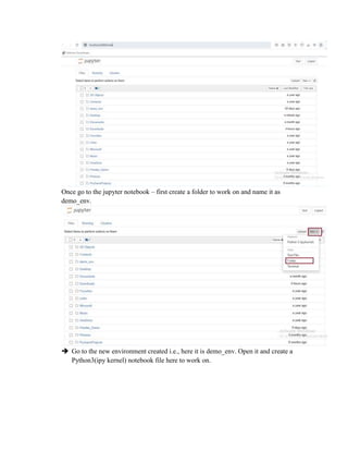 To create anaconda environment user defined path other than default path.docx