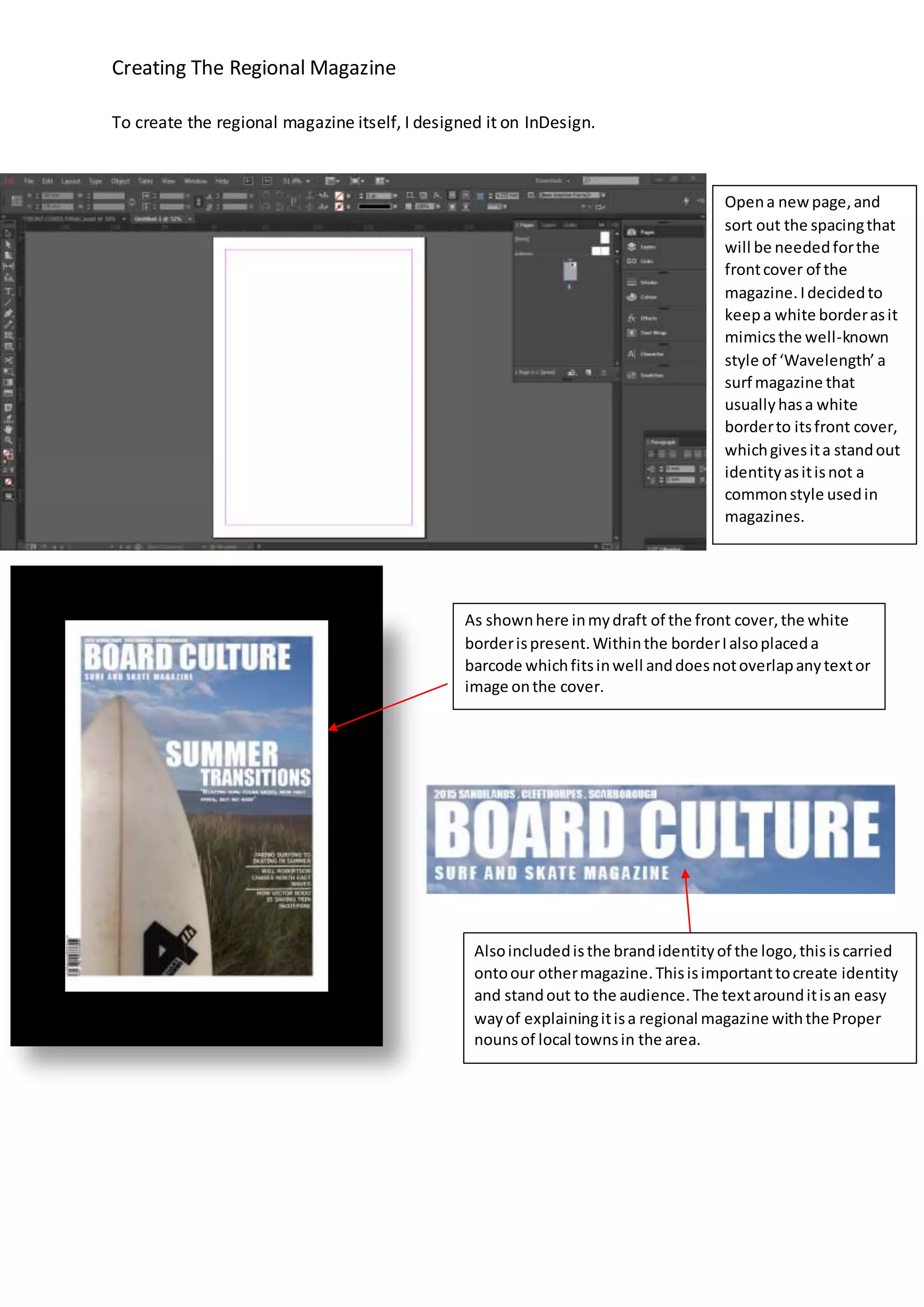 Creating the magazine on InDesign | PDF