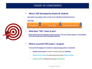 Toc service industry | PPT