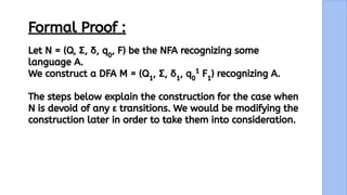 NFA DFA Equivalence theorem | PDF