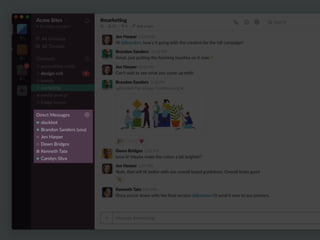 Slack and teamwork | PPT
