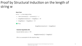 Theory of computation, function, structural induction | PPTX