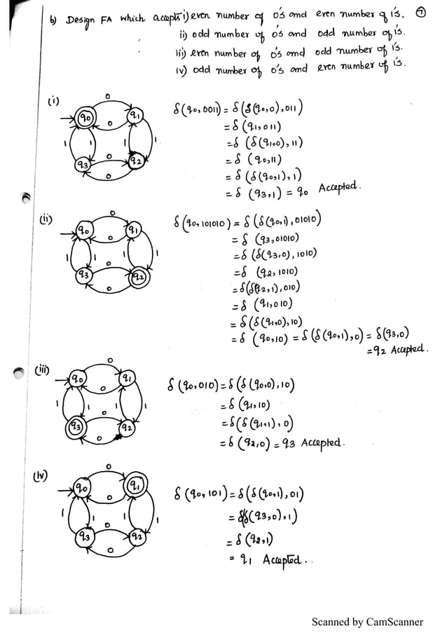 TOC UNIT II Notes and Materials with examples | PDF