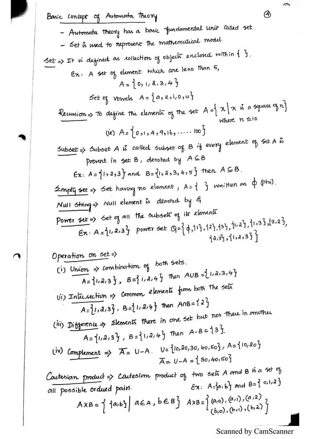 TOC UNIT II Notes and Materials with examples | PDF