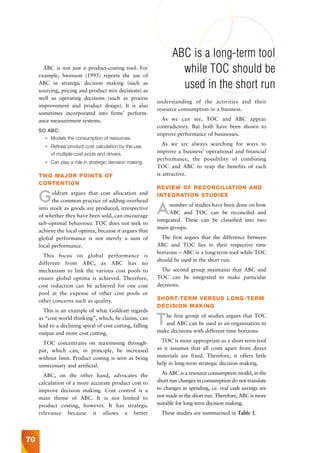 Toc vs abc | PDF