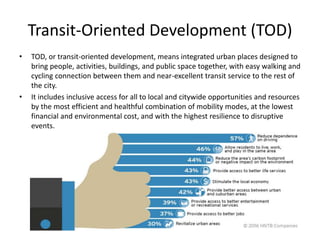 TOD.pptx | Rail Travel | Travel Type