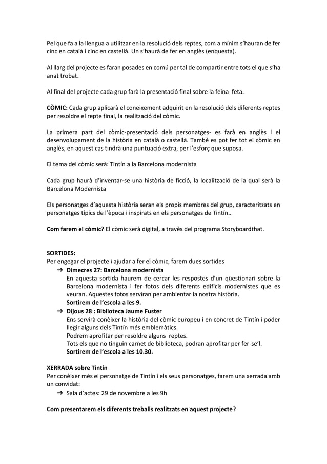 Toda la informacion de proyecto cómic | PDF