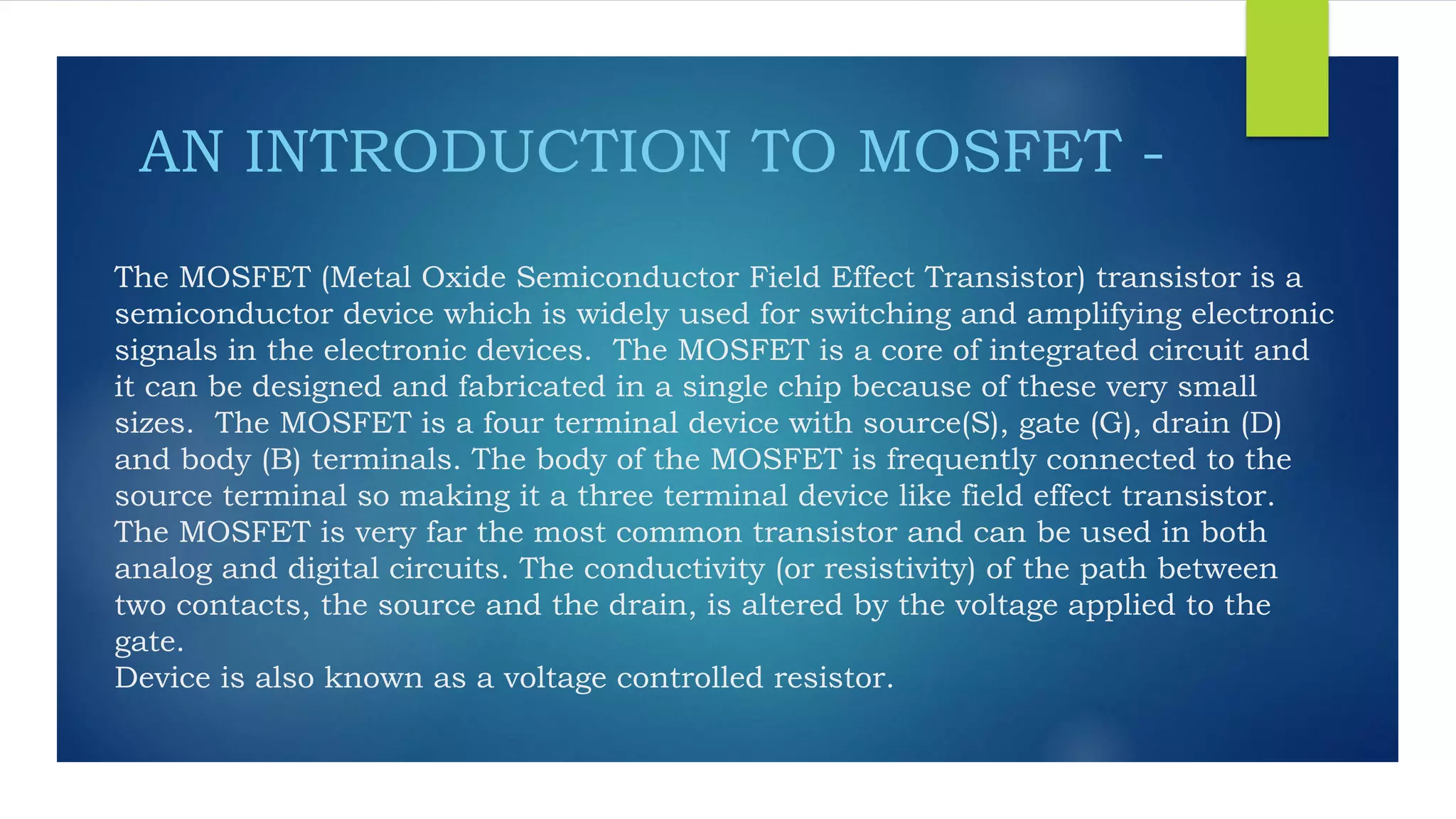 MOSFET | PDF