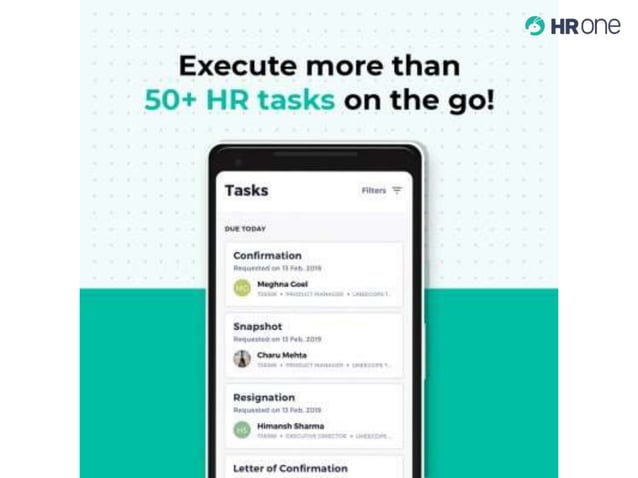 HROne - India's 1st Inbox for HR | PPTX