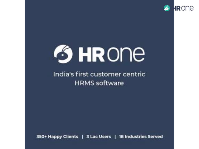 HROne - India's 1st Inbox for HR | PPTX
