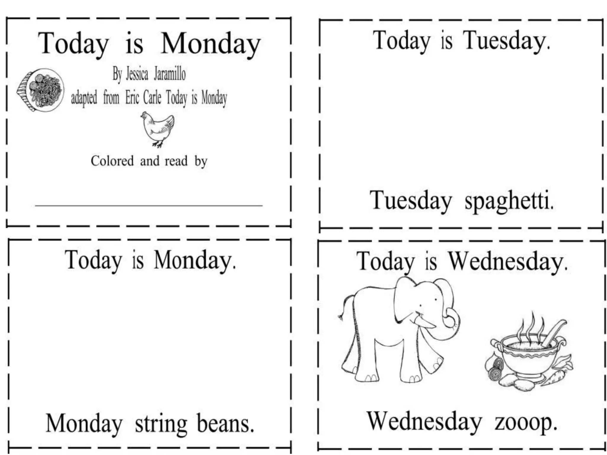 Today is monday mini books | PPSX