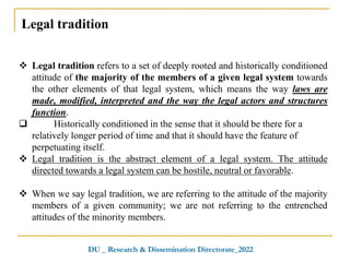 Today Legal History and Tradition Lecture ppt | PPTX
