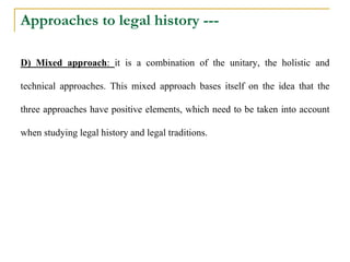 Today Legal History and Tradition Lecture ppt | PPTX