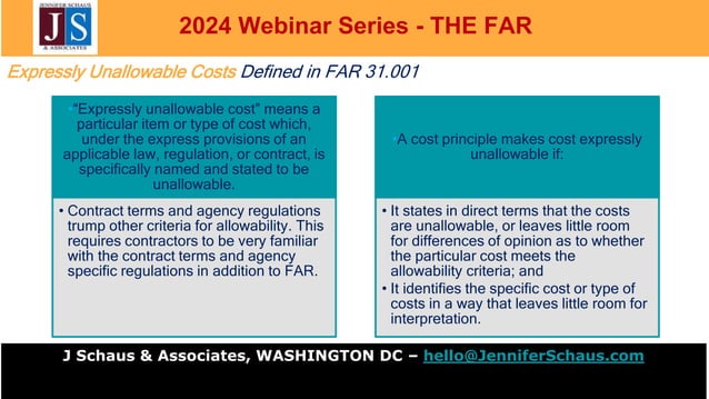 2024: The FAR, Federal Acquisition Regulations, Part 31 | PPTX ...