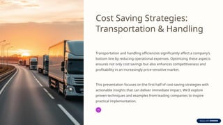 Cost savings strategy tools and techniques | PPTX