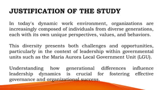 The impact of Generational differences in leadership | PPTX