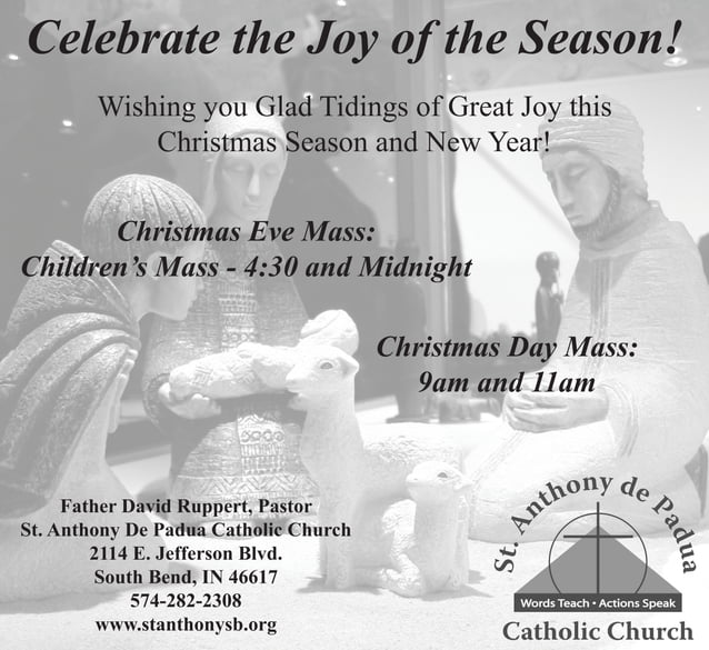 St. Anthony Christmas Mass Ads | PDF