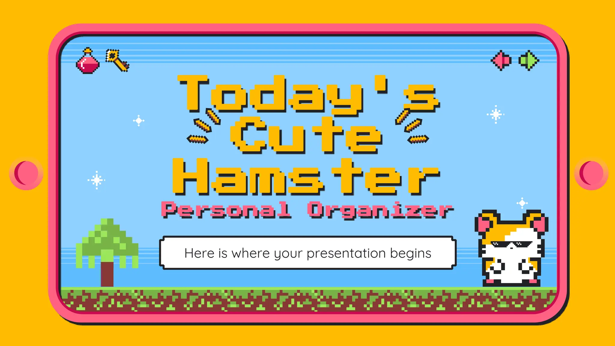 Today's Cute Hamster Personal Organizer by Slidesgo.pptx