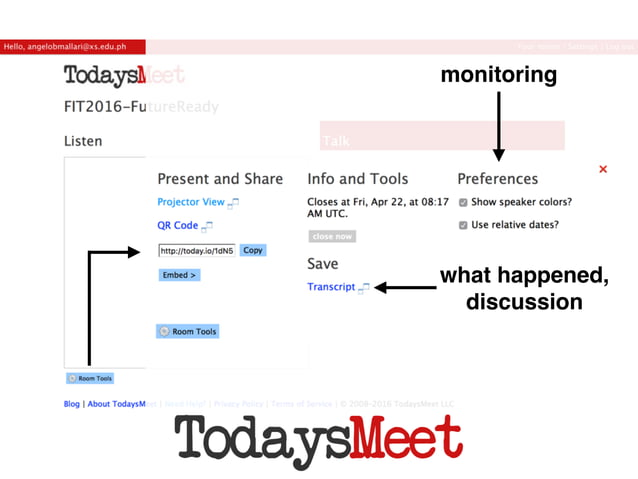 Todaysmeet (Basic What and How to) | PPT