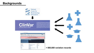 What is ClinVar? A database for variant interpretation! [Today's paper] | PDF