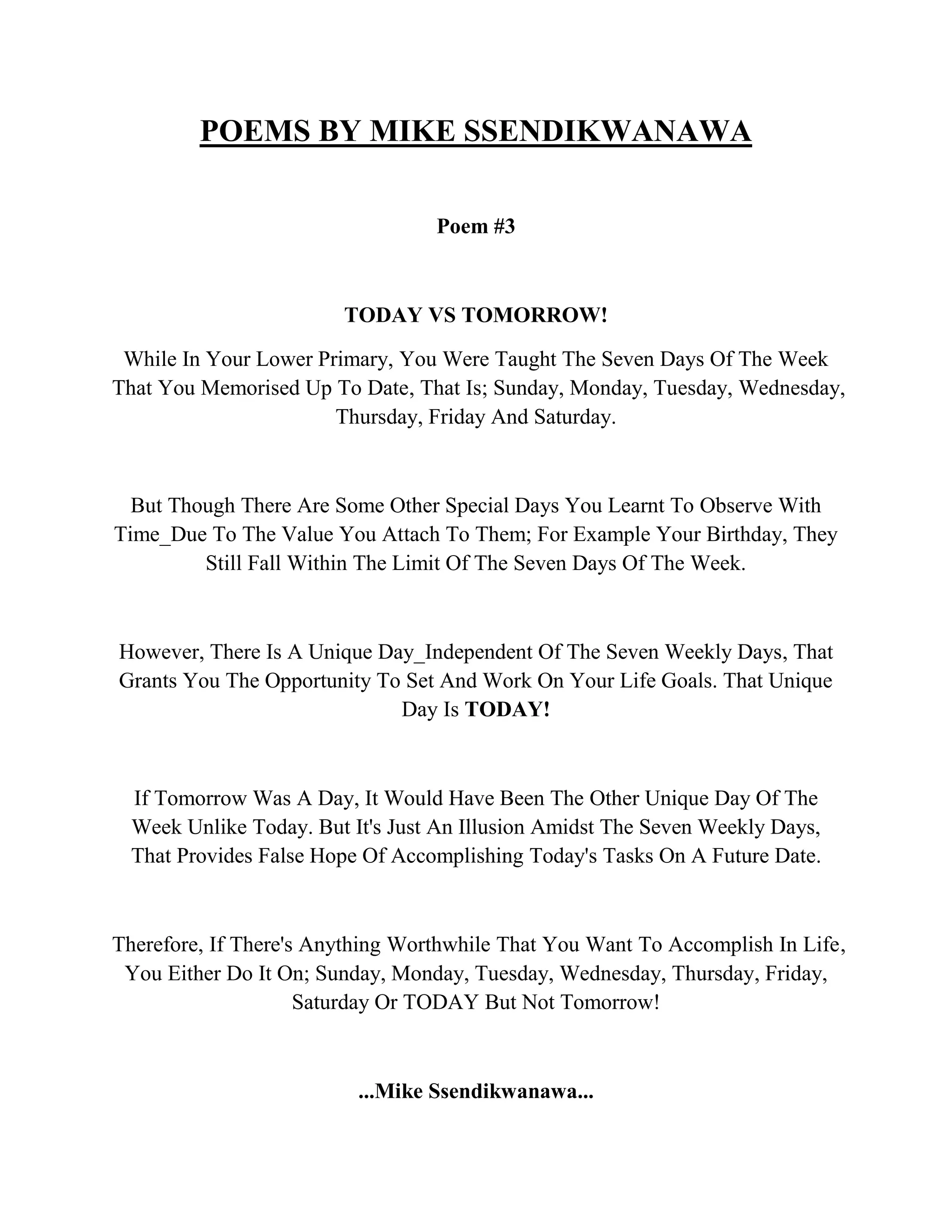 TODAY VS TOMORROW! | DOC