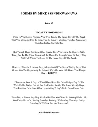 TODAY VS TOMORROW! | DOC