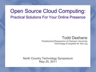 Open Source Cloud Computing: Practical Solutions For Your Online ...