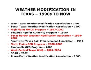 Weather Modification, Todd Flanagan | PPT
