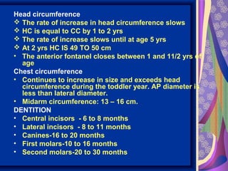 growth and development of Toddler | PPT