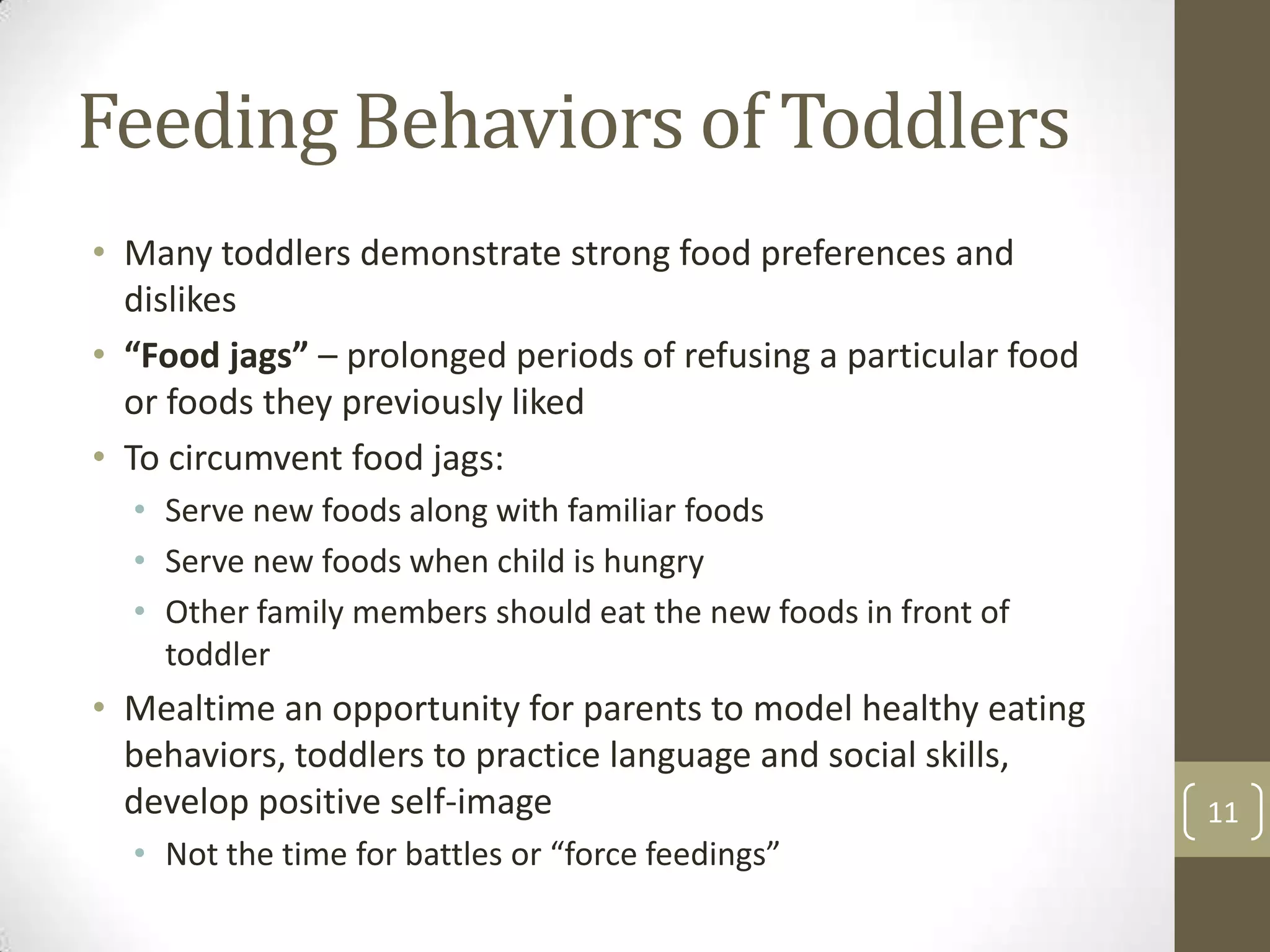 Toddler and Prechooler Nutrition | PPTX