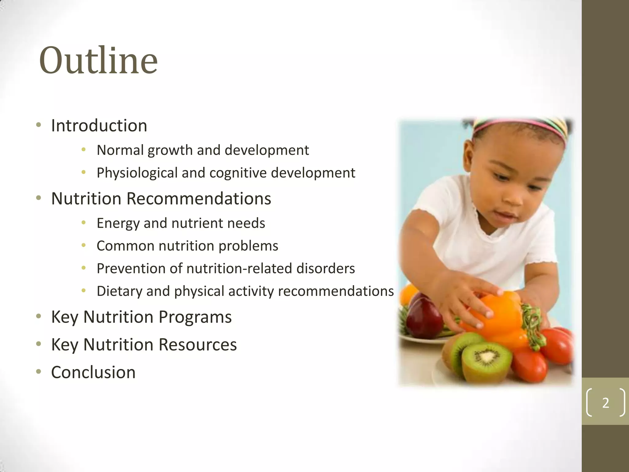Toddler and Prechooler Nutrition | PPTX