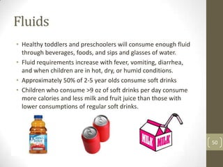 Toddler and Prechooler Nutrition | PPTX