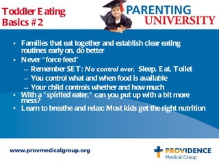 Parenting U: Toddler Behavior | PPT