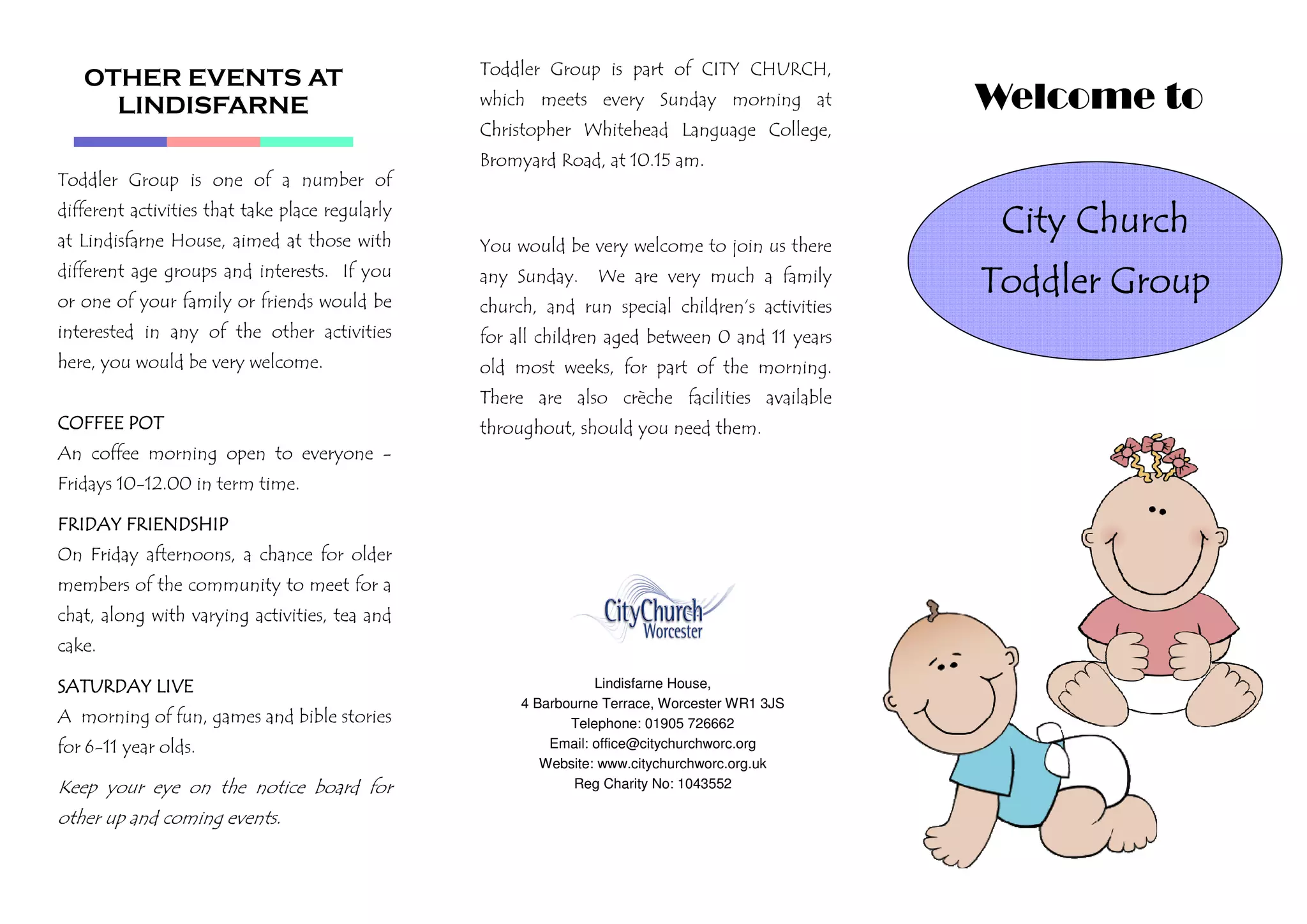 Church Toddler Group welcome leaflet | PDF