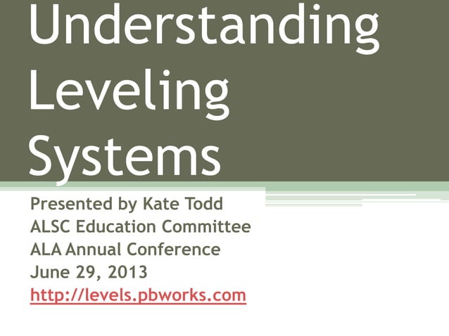 Understanding Leveling Systems | PPT